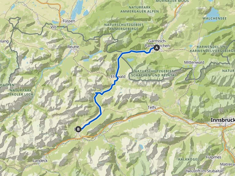 GRAX 2021 E2, Garmisch - Imst | Gravel-Tour | Komoot